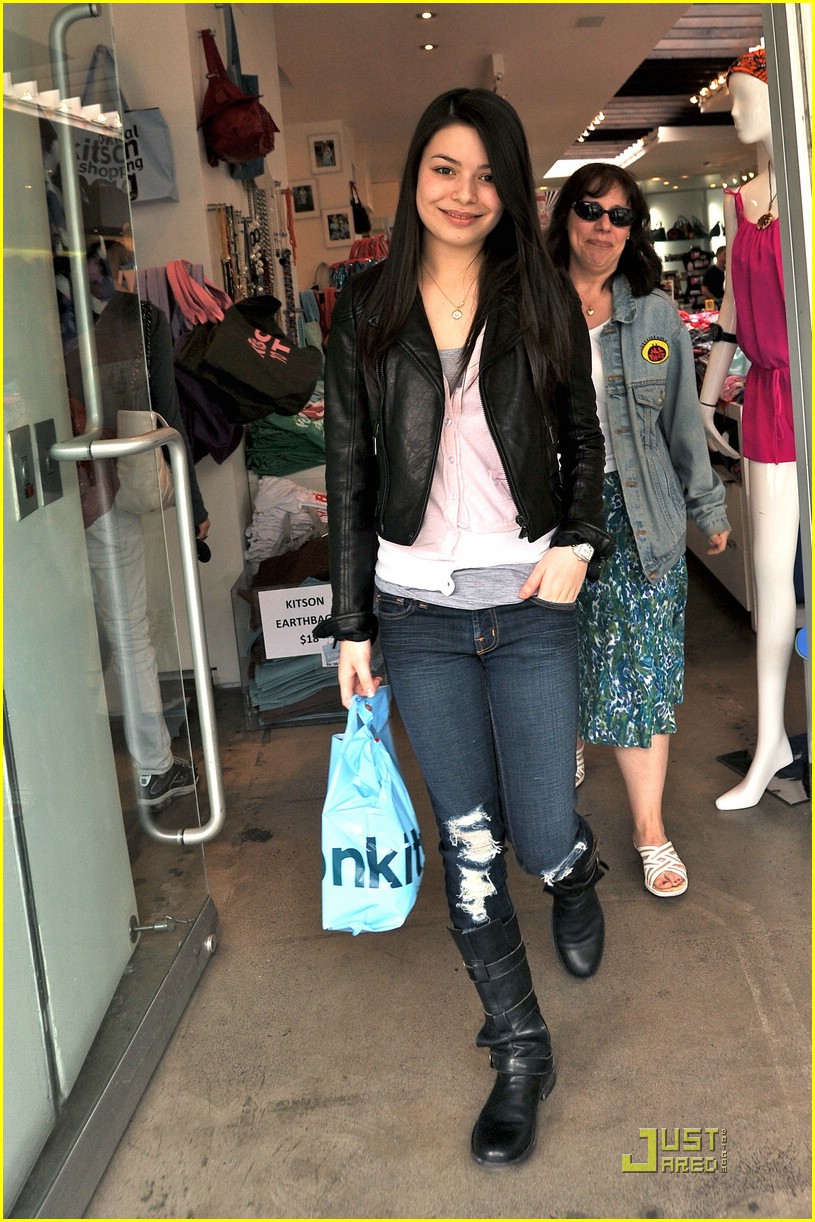 Miranda Cosgrove Leather Pants