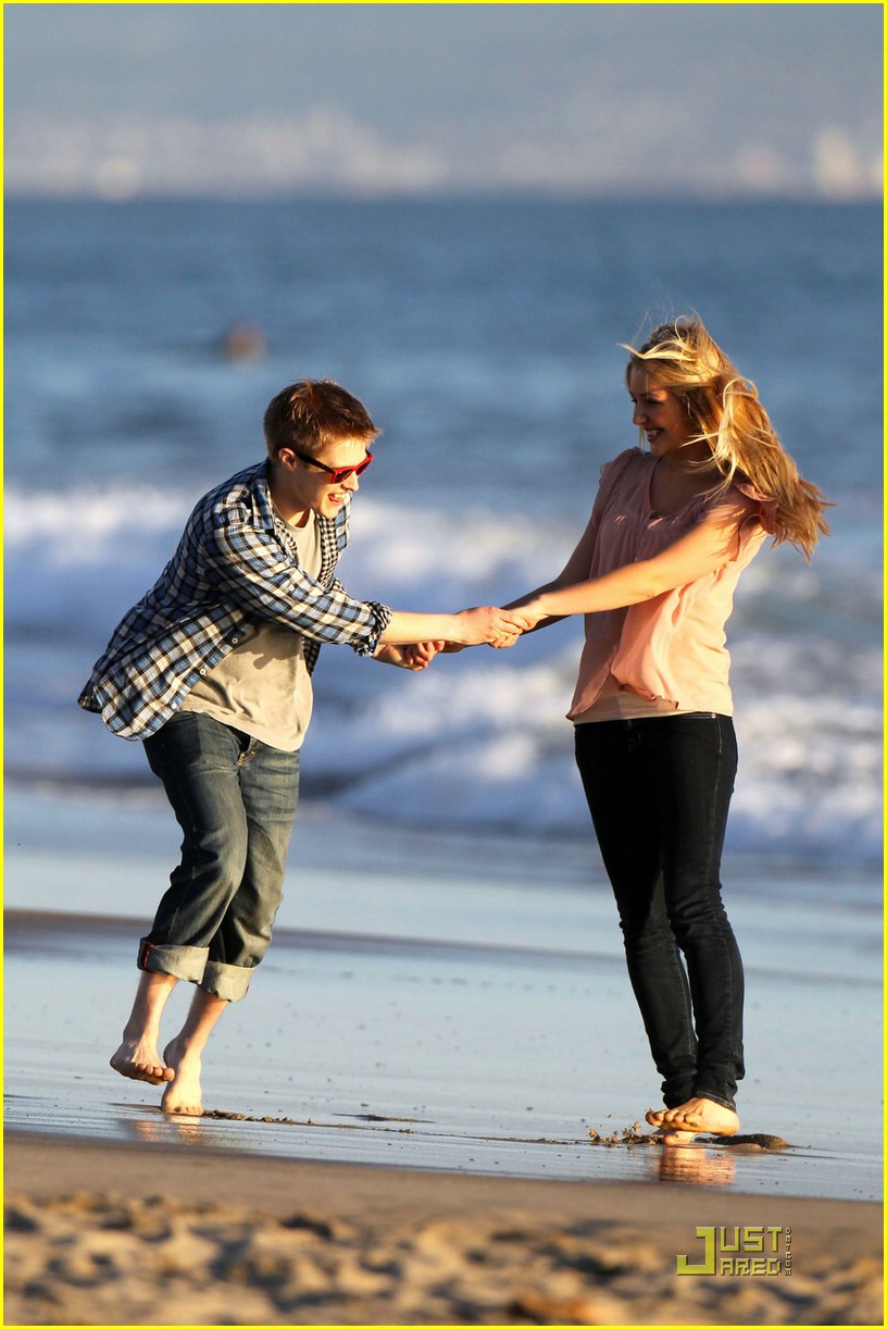 Full Sized Photo of lucas grabeel adrian slade beach buddies 04 | Lucas ...