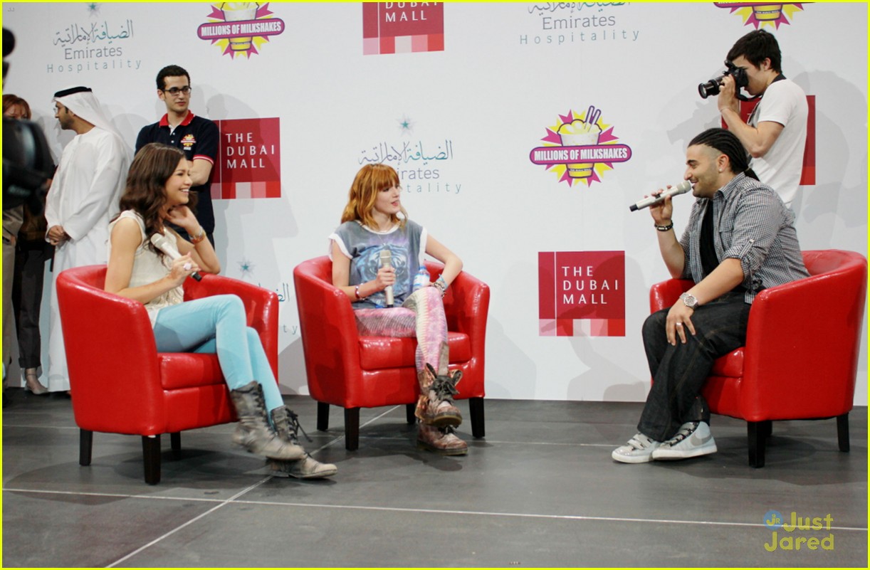 Bella Thorne & Zendaya Make Millions of Milkshakes in Dubai! | Photo ...