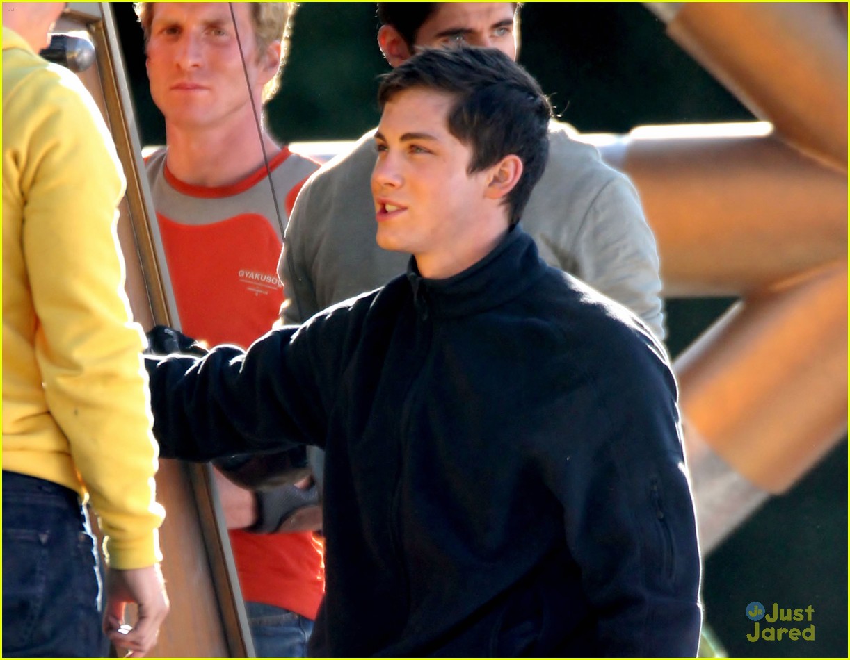 Logan Lerman & Leven Rambin: Camp Half Blood Training | Photo 472513 ...