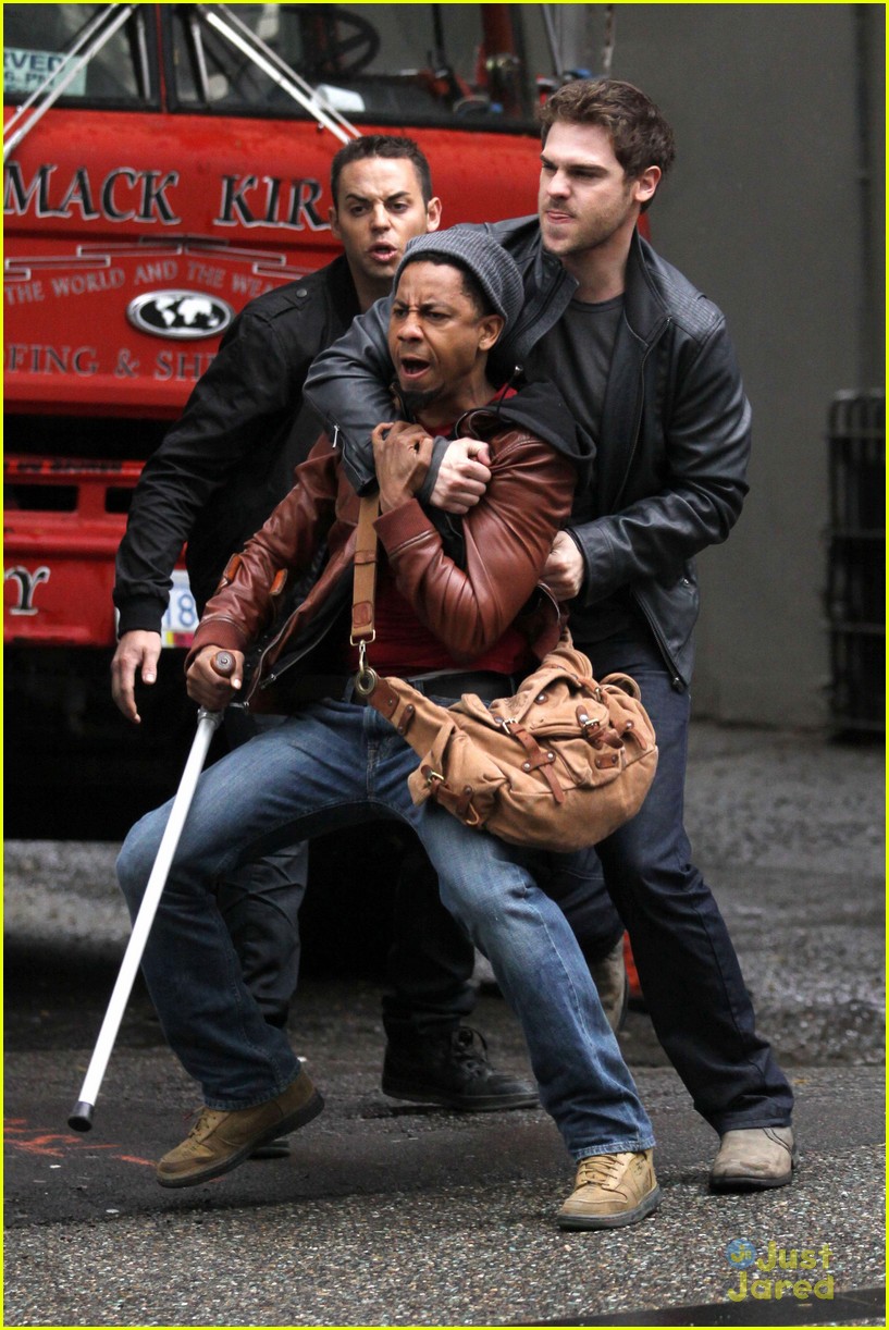 Grey Damon & Brandon T. Jackson: 'Percy Jackson' Fight Scene! | Photo ...