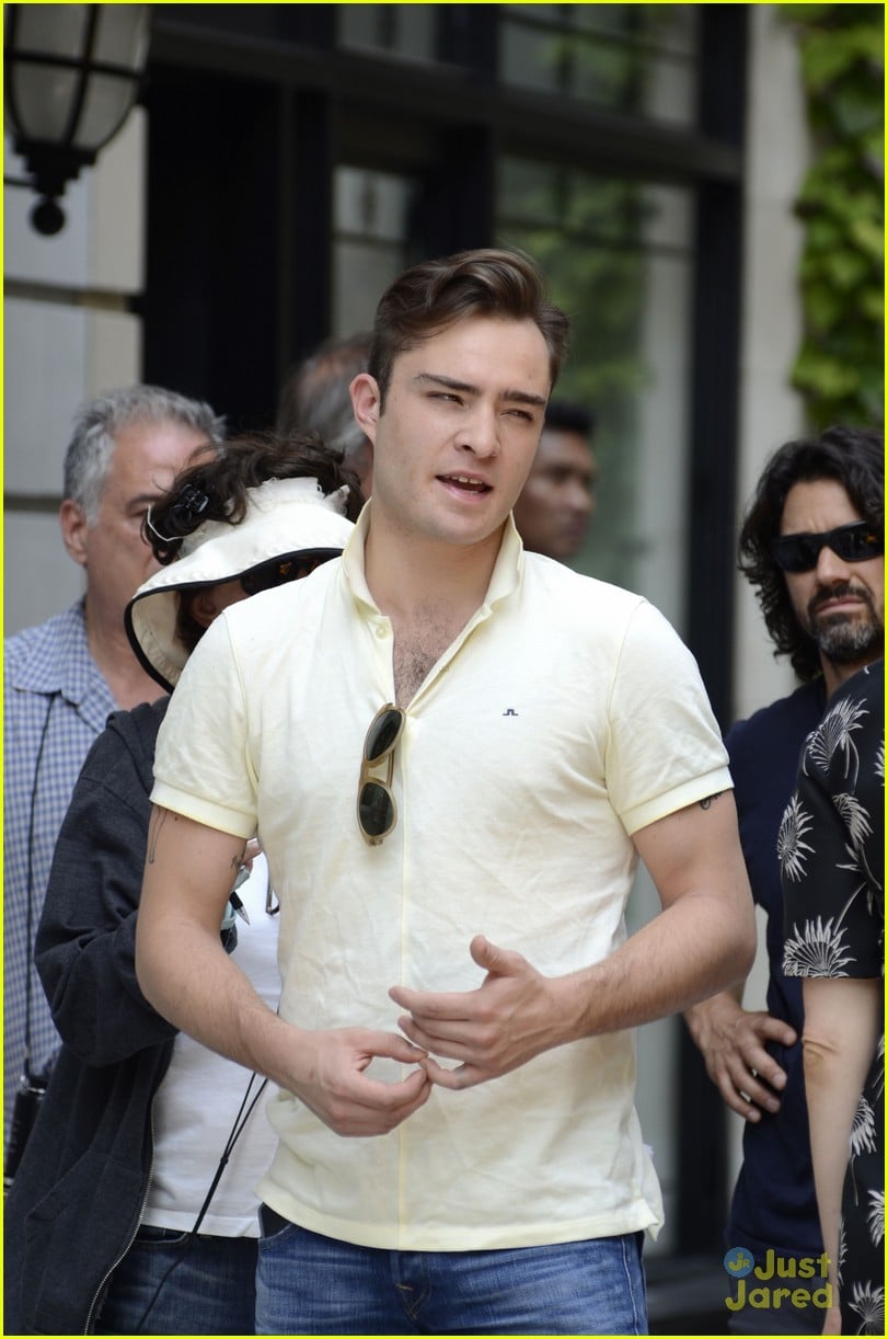 Leighton Meester: 'Gossip Girl' Set with Ed Westwick | Photo 489115 ...