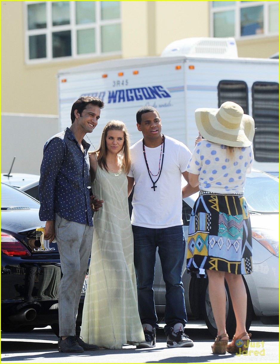 Full Sized Photo of annalynne mccord jessica lowndes 90210 fire set 01 ...