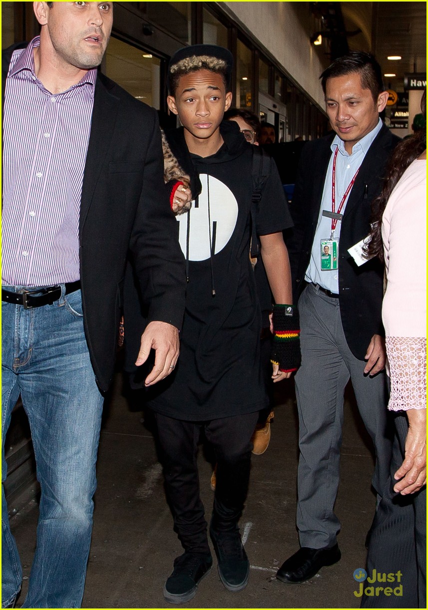 Full Sized Photo of jaden smith lax arrival with brother trey 08 ...