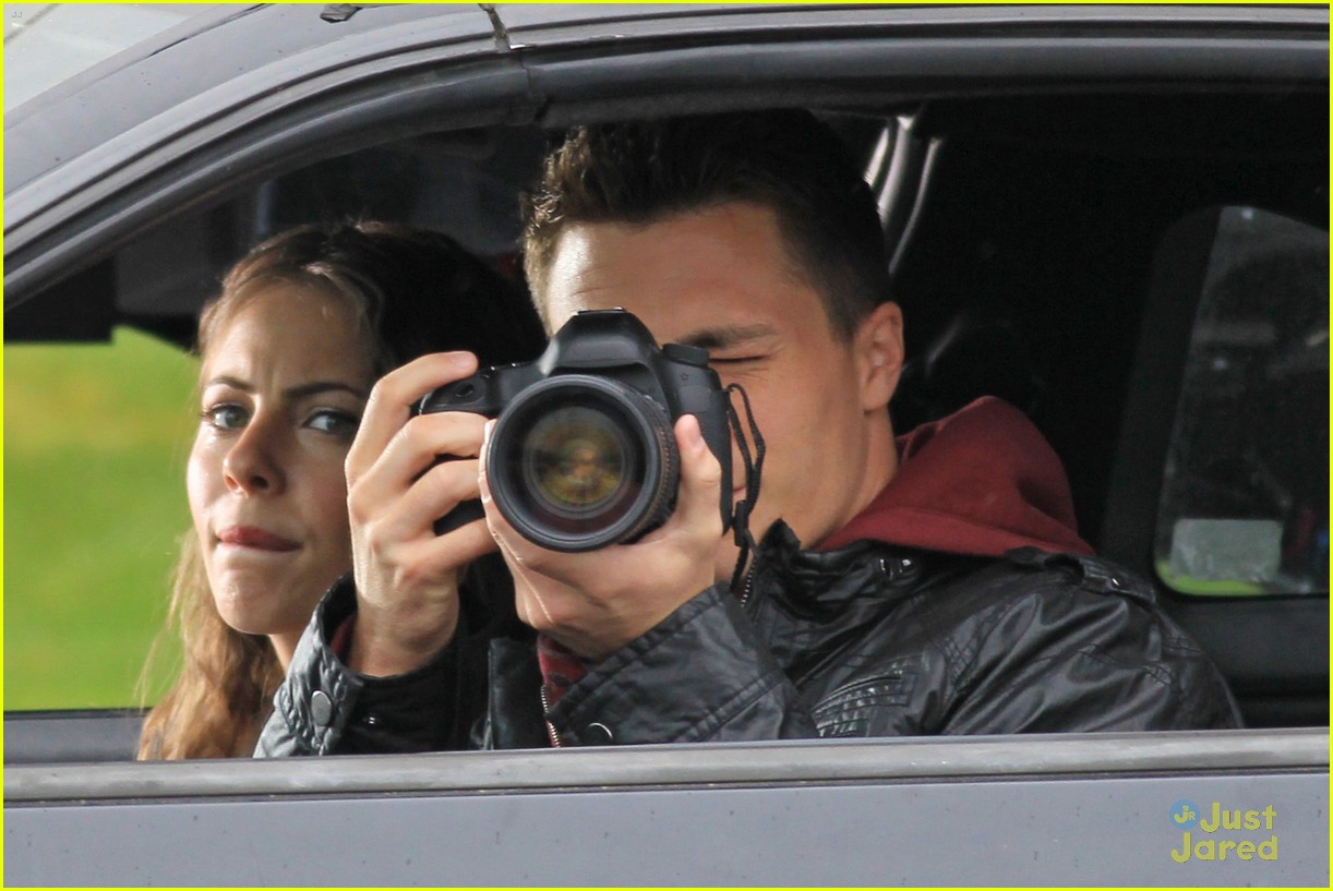 Colton Haynes: Camera in the Car on 'Arrow' Set | Photo 550406 - Photo ...