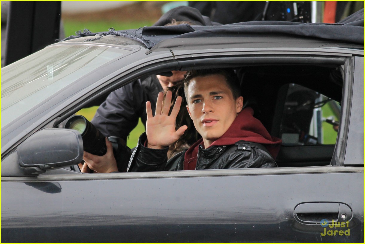 Colton Haynes: Camera in the Car on 'Arrow' Set | Photo 550415 - Photo ...