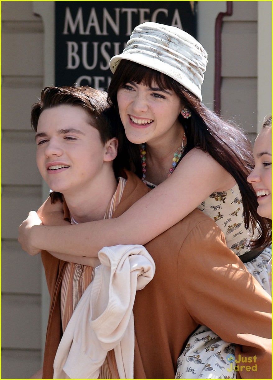 Isabelle Fuhrman & Joel Courtney: 'Dear Eleanor' Piggy Back Ride ...