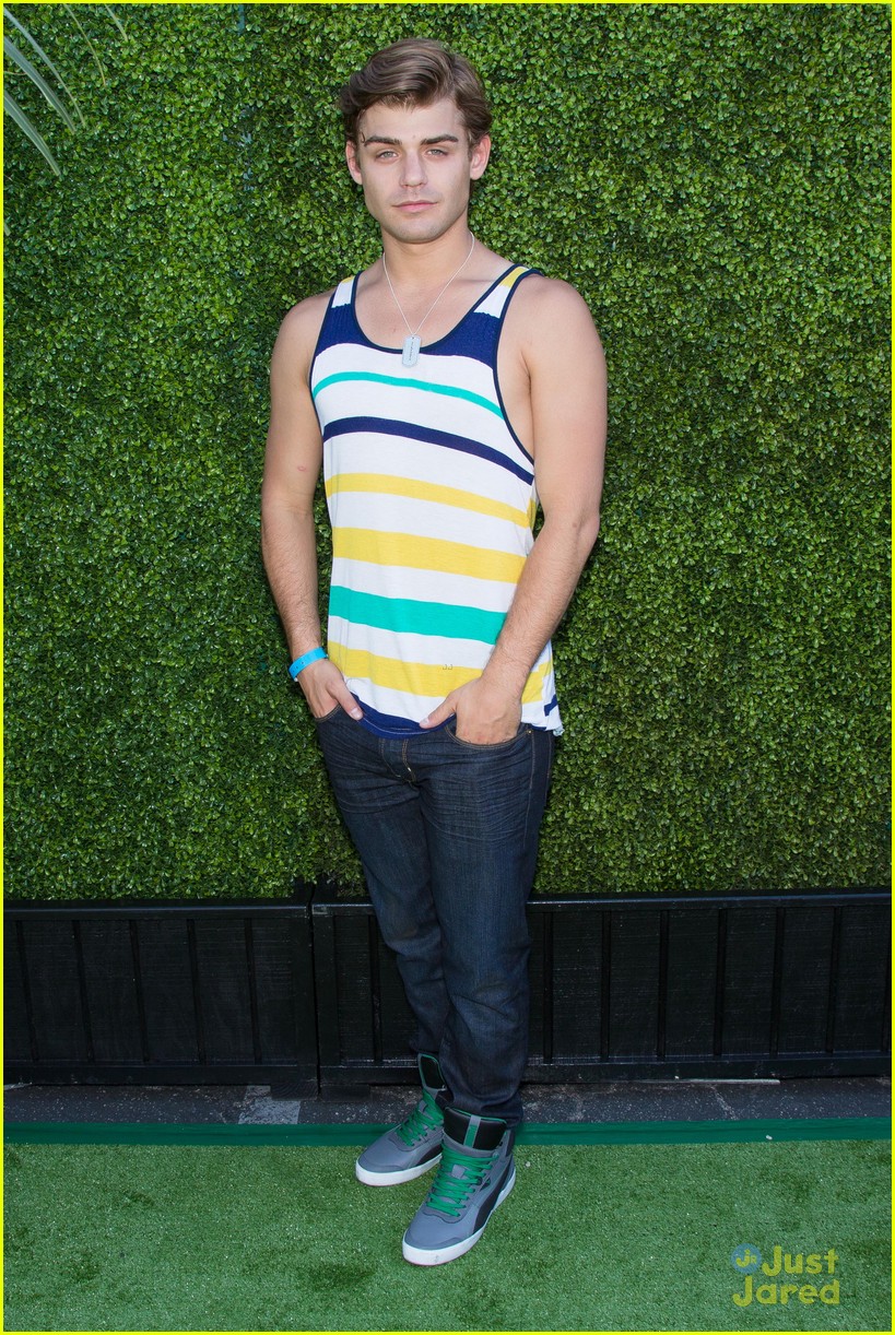 Ryan Newman & Garrett Clayton: Just Jared's Summer Kickoff Party ...