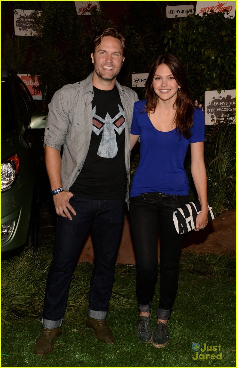 Aimee Teegarden: 'Walking Dead' Anniversary Event with Scott Porter ...