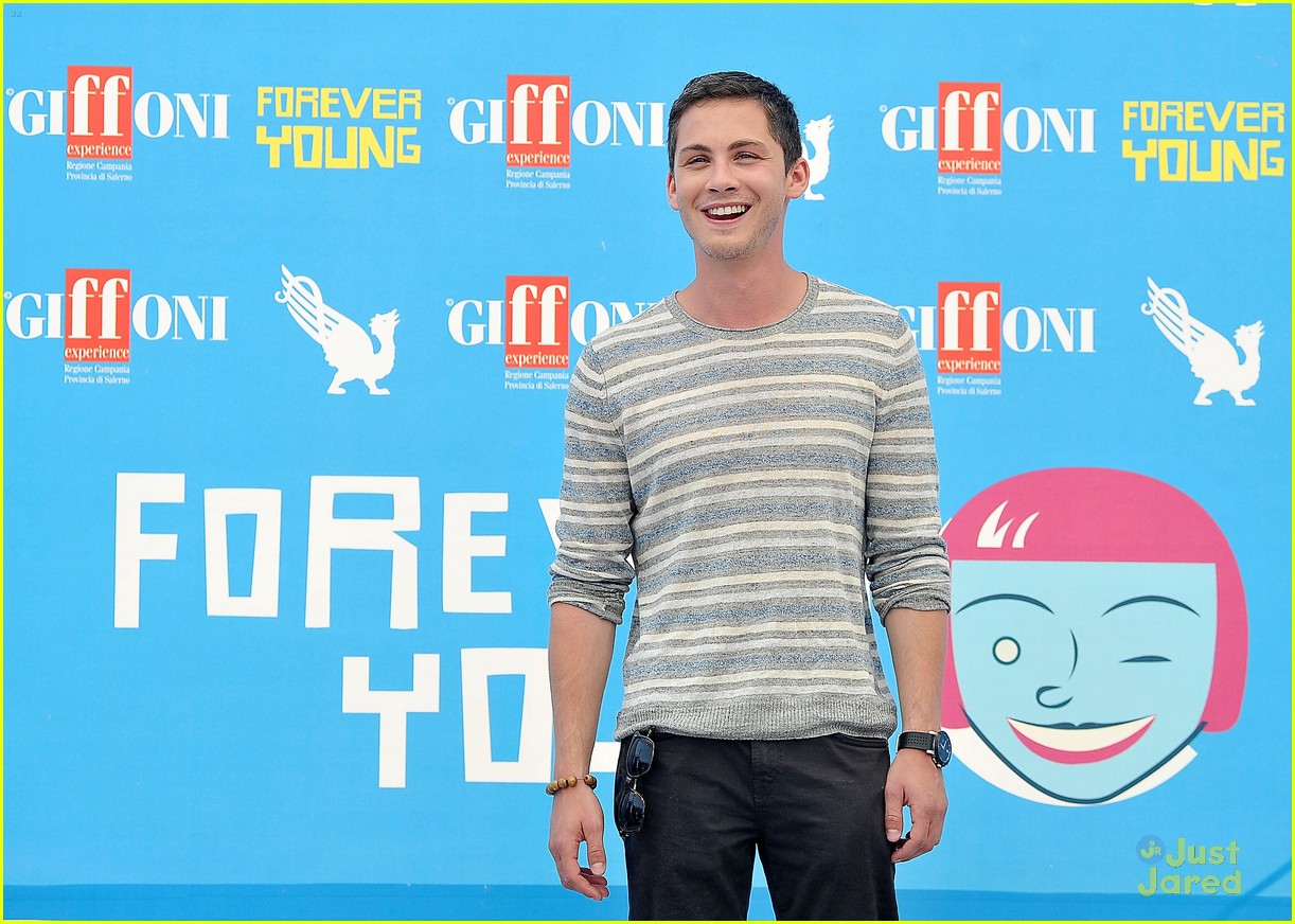 Logan Lerman & Alexandra Daddario: Giffoni Film Festival Photo Call ...