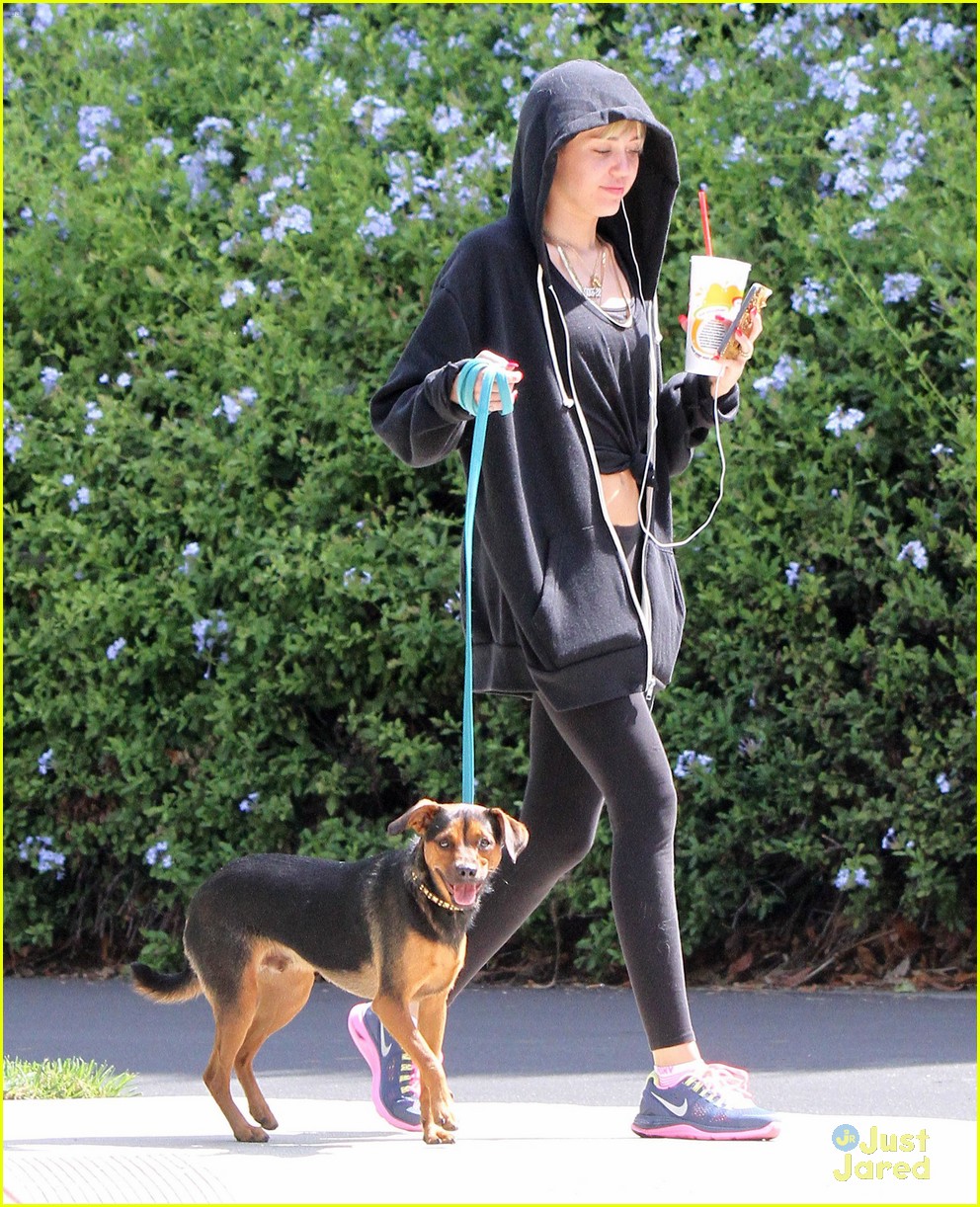 Miley Cyrus: Robek's Run with Happy | Photo 583055 - Photo Gallery ...