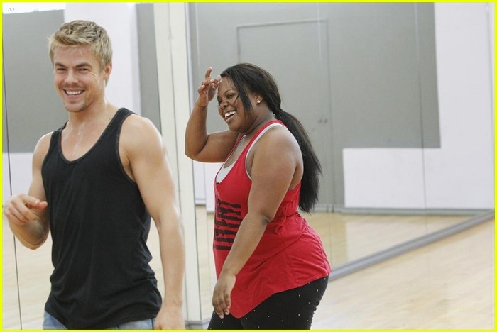 Amber Riley & Derek Hough: DWTS Practice Pics! | Photo 596871 - Photo ...