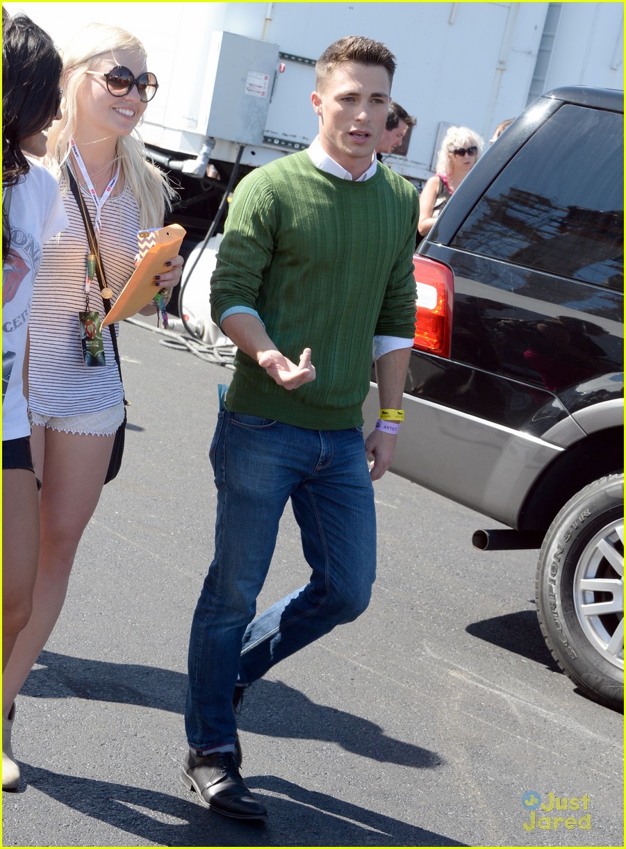 Full Sized Photo of kateie cassidy colton haynes arrow iheartradio 07 ...