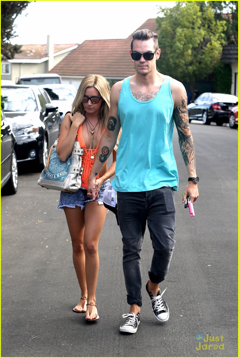 Full Sized Photo Of Ashley Tisdale Orange One Piece 14 Ashley Tisdale Orange Crochet Cutout