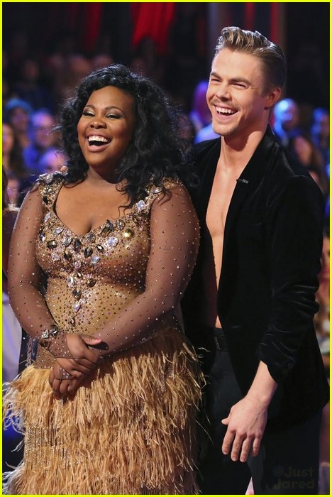 Amber Riley & Brant Daugherty Grab 10s on DWTS Week 6! | Photo 610511 ...