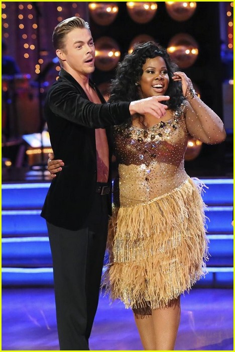 Amber Riley & Brant Daugherty Grab 10s on DWTS Week 6! | Photo 610516 ...