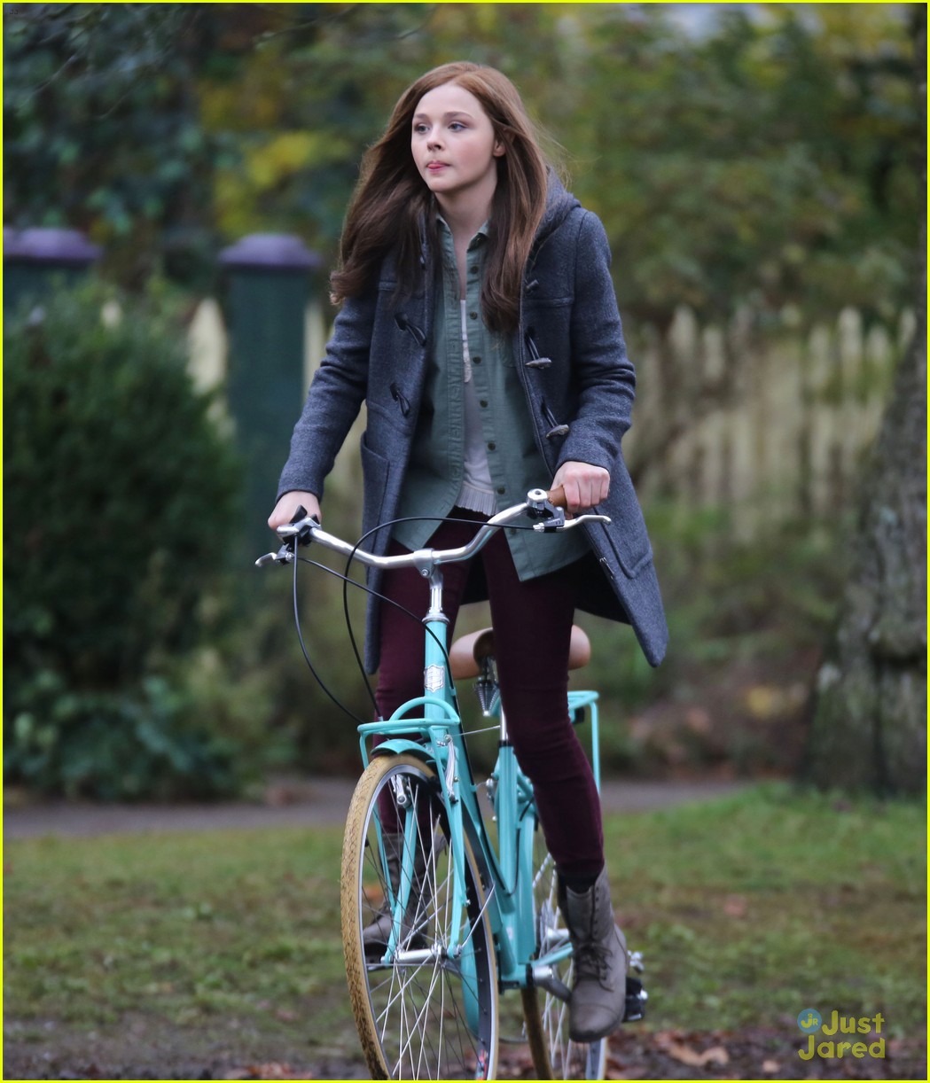 Full Sized Photo of chloe moretz bike riding beauty for if i stay 24 ...