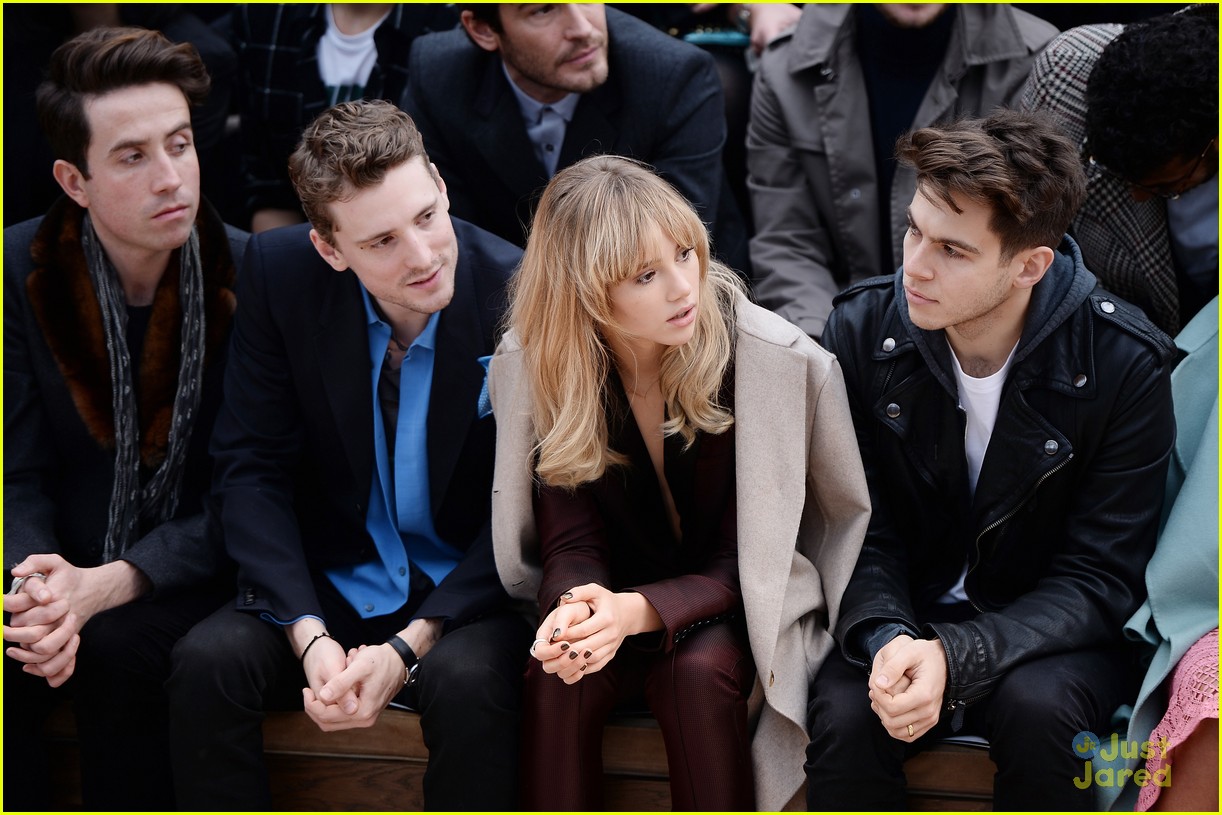 Jamie Campbell Bower: Burberry Prorsum Show with Suki Waterhouse ...