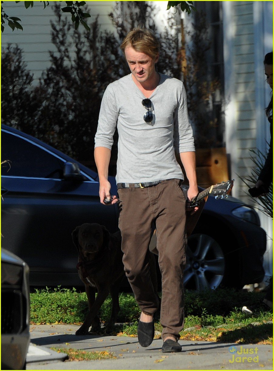 Full Sized Photo of tom felton jade olivia take spin new lamborghini ...