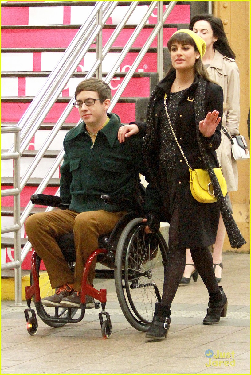 Lea Michele & Kevin McHale: 'Glee' Goes To Grand Central Station ...