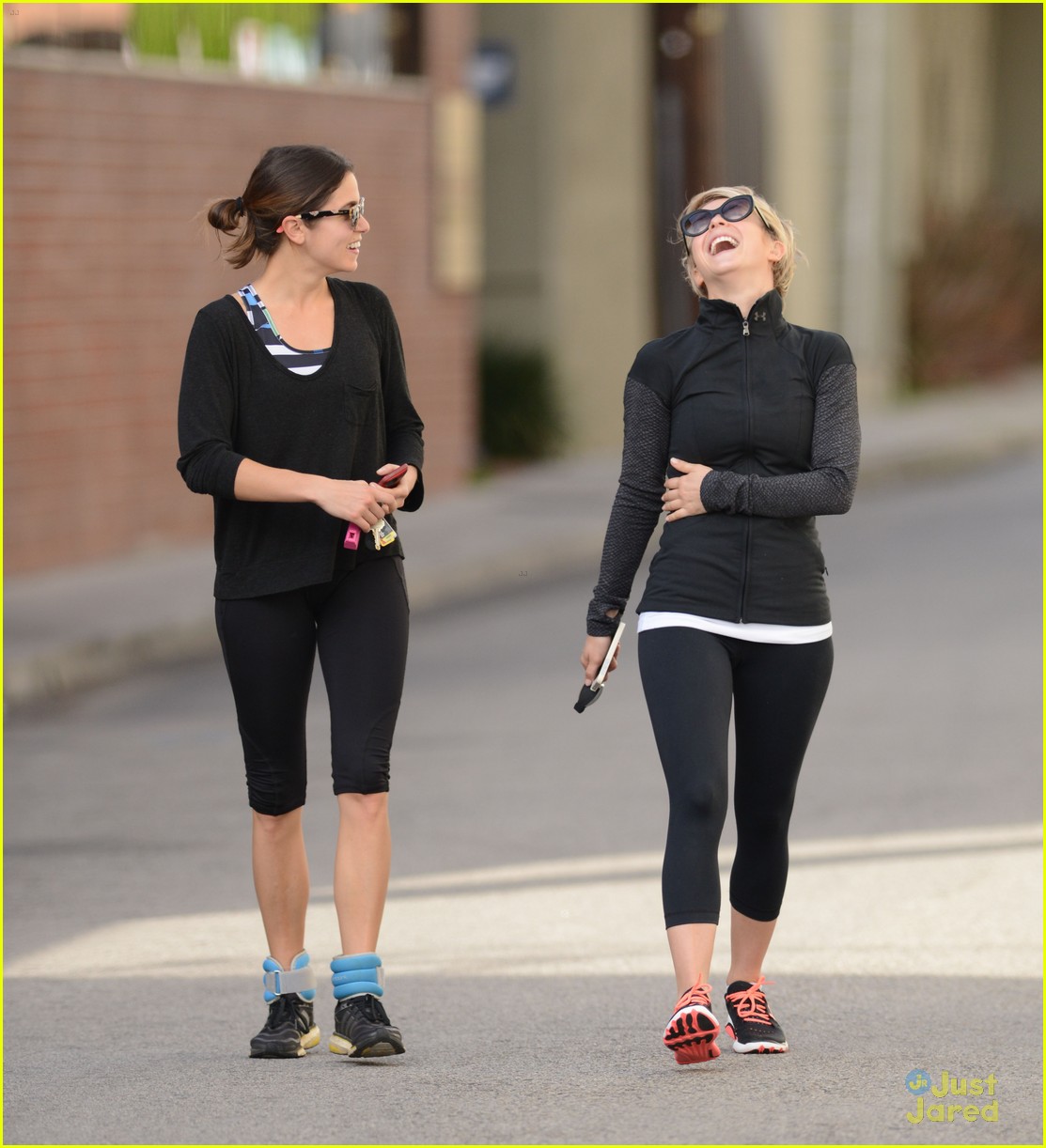 Full Sized Photo of julianne hough nikki reed hug workout 01 | Nikki ...