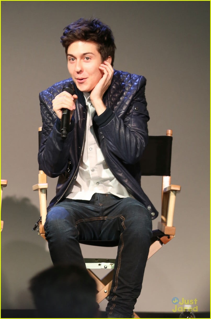 Nat Wolff Makes Emma Roberts Laugh Lots at The Apple Store | Photo ...