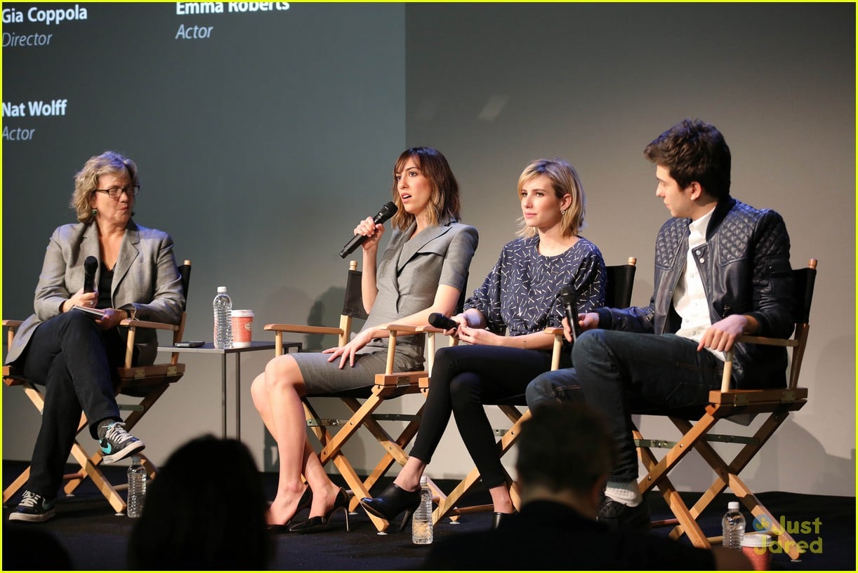 Nat Wolff Makes Emma Roberts Laugh Lots at The Apple Store | Photo ...