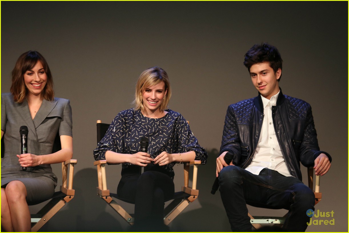 Nat Wolff Makes Emma Roberts Laugh Lots at The Apple Store | Photo ...