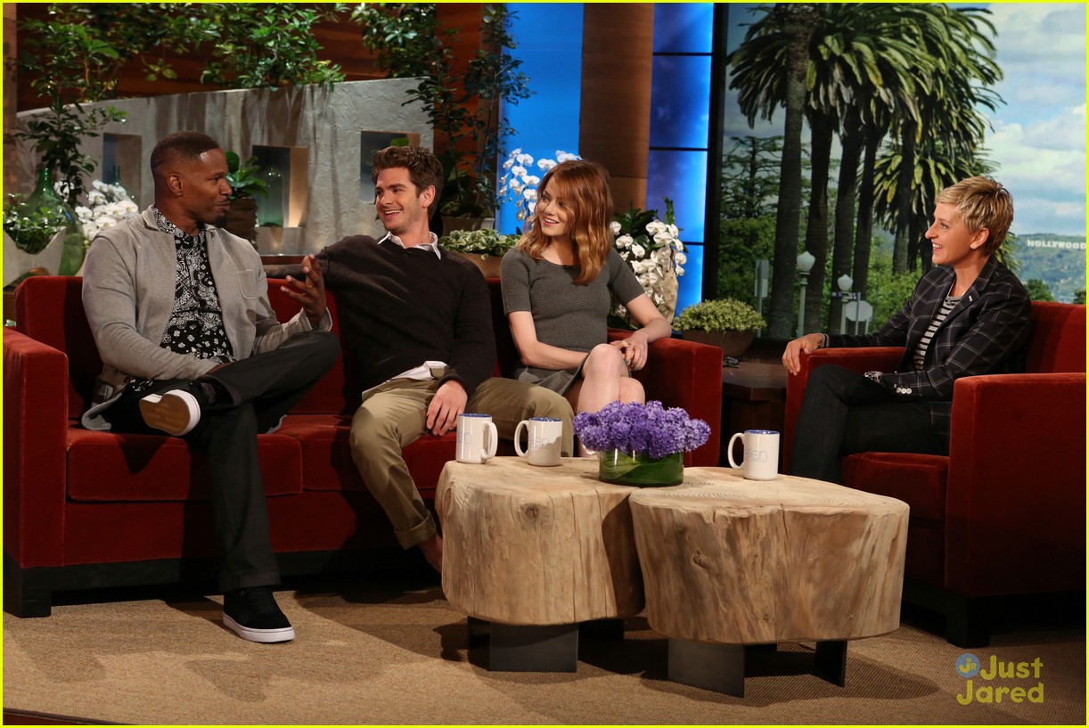 Emma Stone & Andrew Garfield Play Never Have I Ever with Ellen | Photo ...