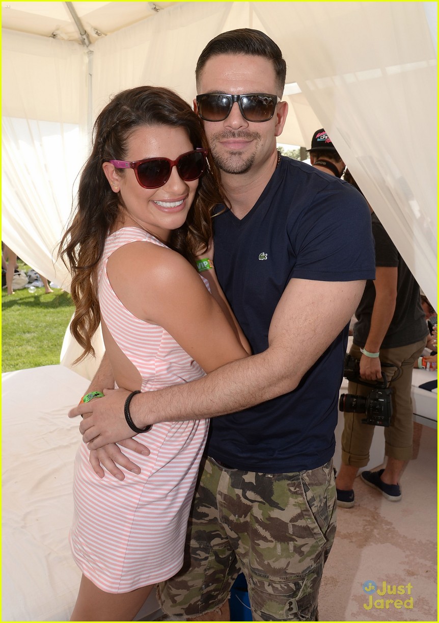 Lea Michele & Mark Salling Party It Up at Coachella 2014 with Jena ...