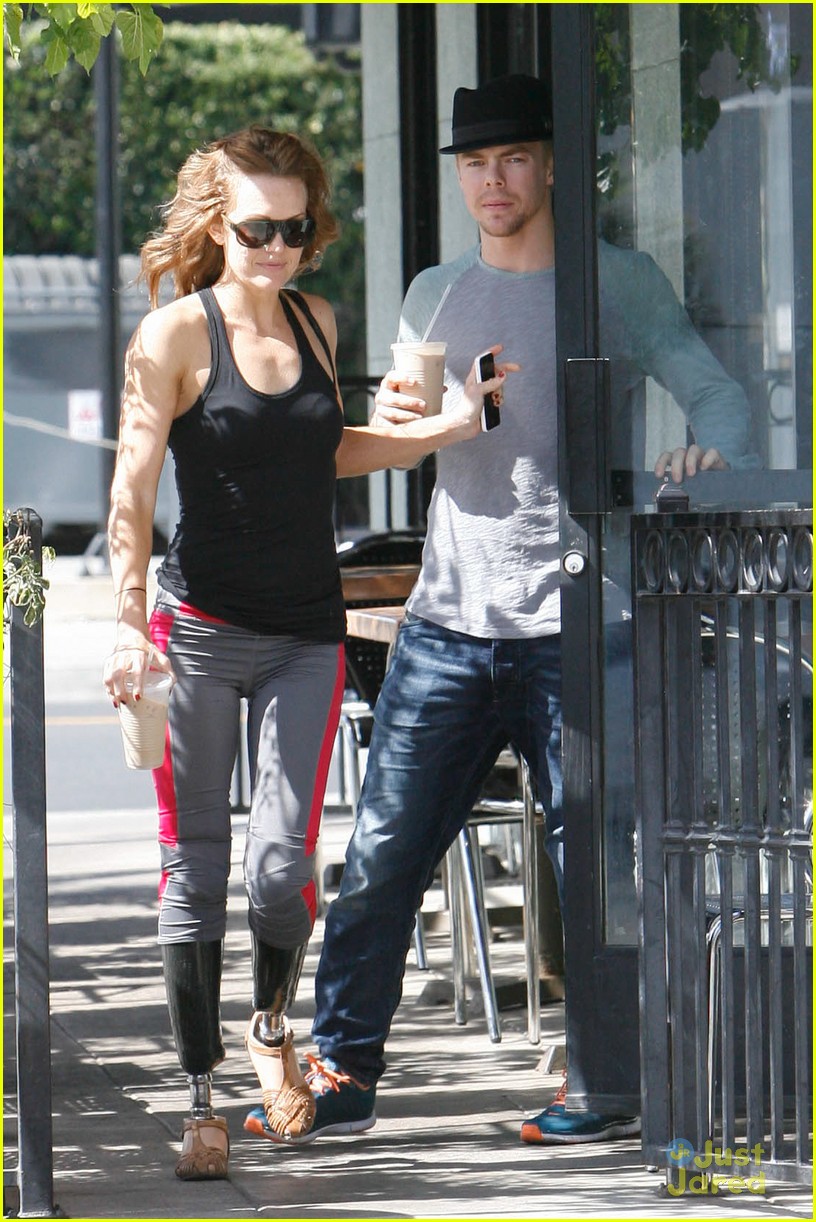 Amy Purdy & Derek Hough Dance In Parking Lot Ahead of DWTS Semi-Finals ...