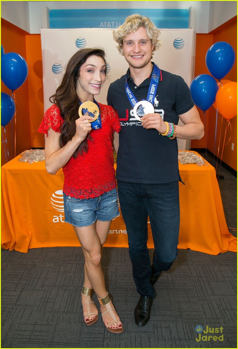 Meryl Davis Attends Luncheon with 'DWTS' Partner Maksim Chmerkovskiy ...
