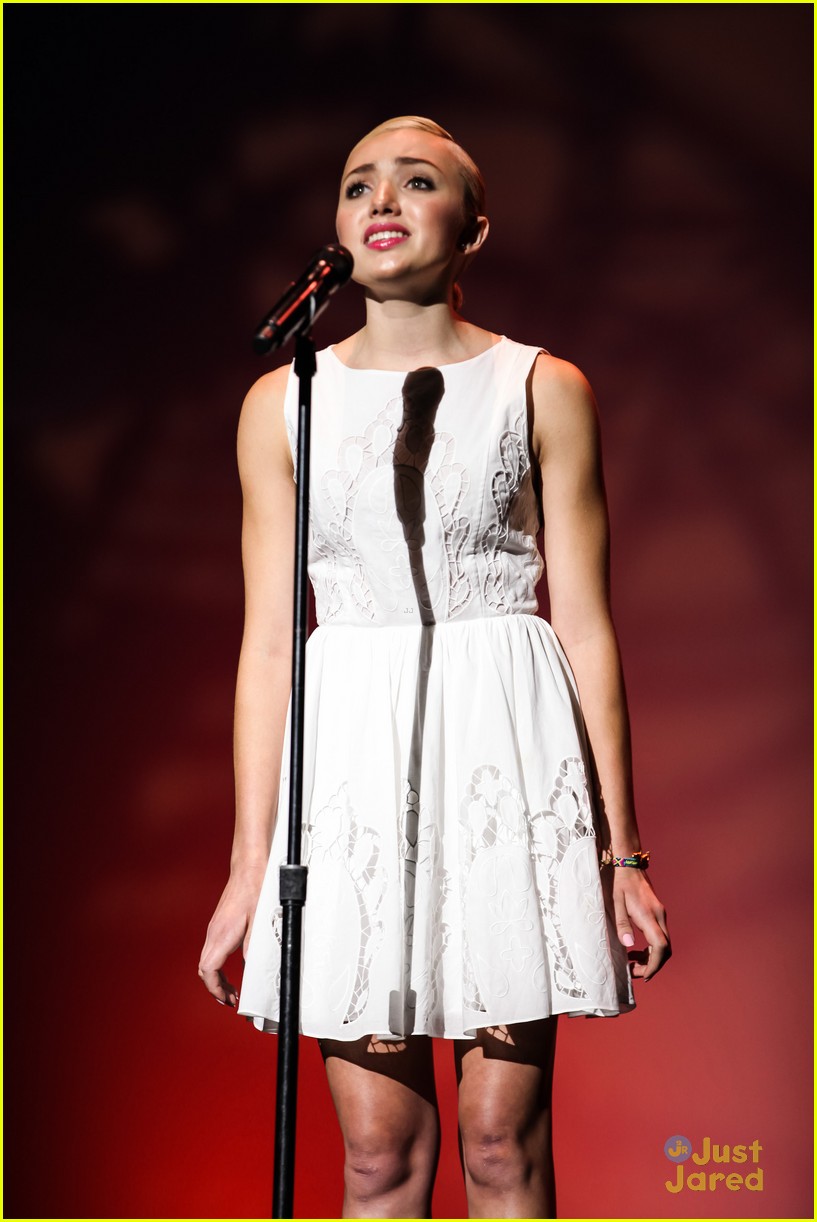 Peyton List Performs with Kevin Chamberlin at Jerry Herman Awards 2014 ...