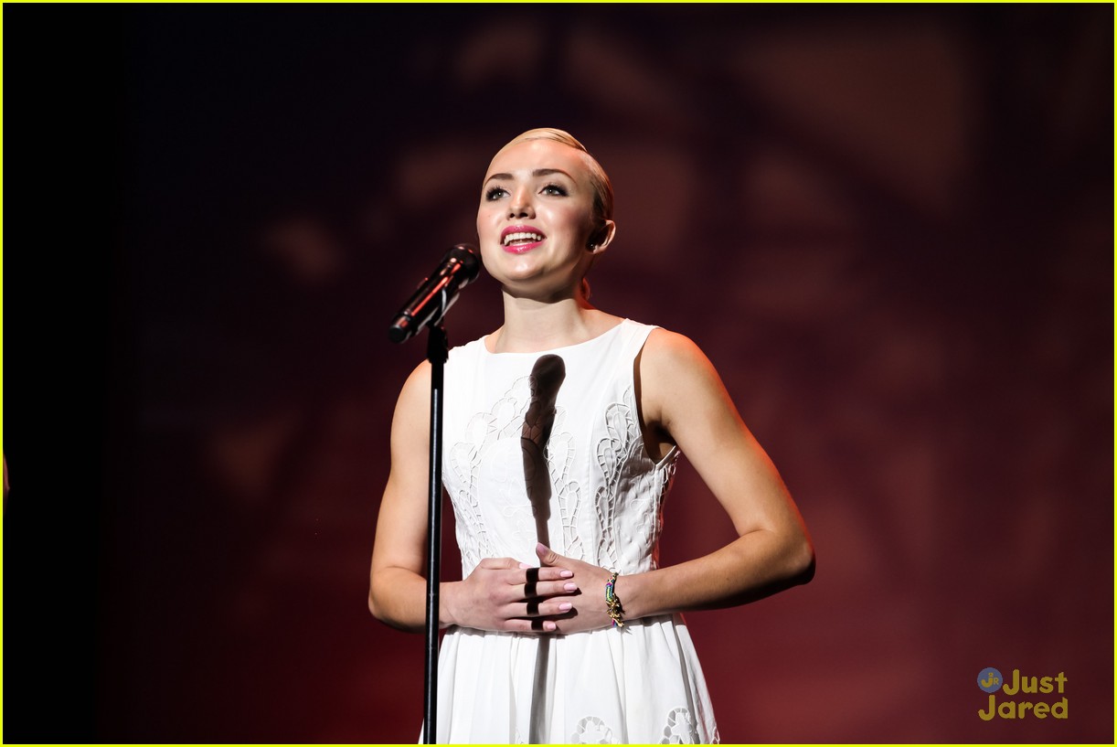 Peyton List Performs with Kevin Chamberlin at Jerry Herman Awards 2014 ...