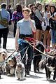 Daniel Radcliffe Walks Multiple Dogs While Filming ‘Trainwreck’ in ...
