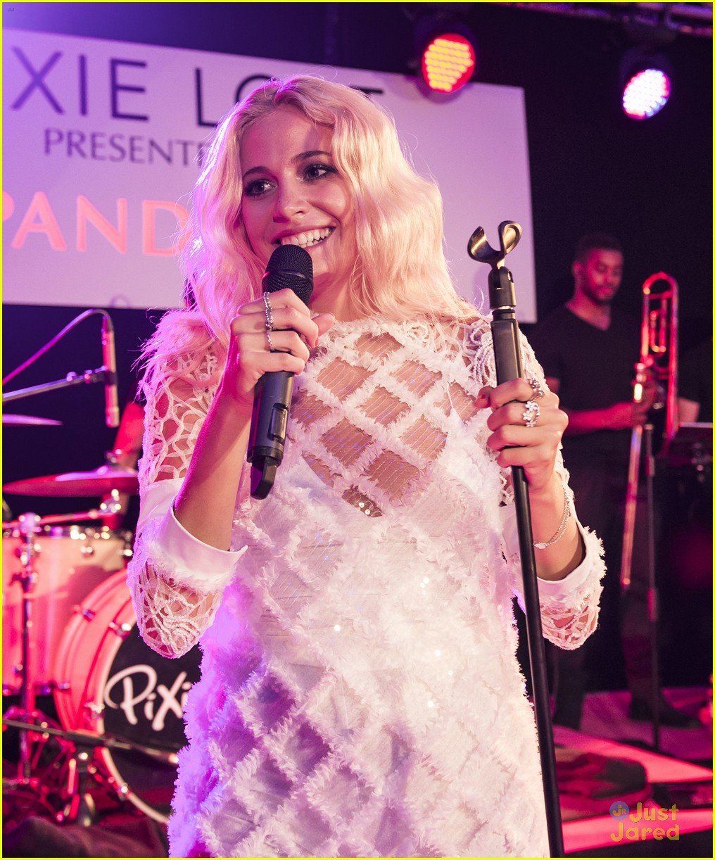 Pixie Lott Switches Up Her Oufit for Album Launch Party Performance ...