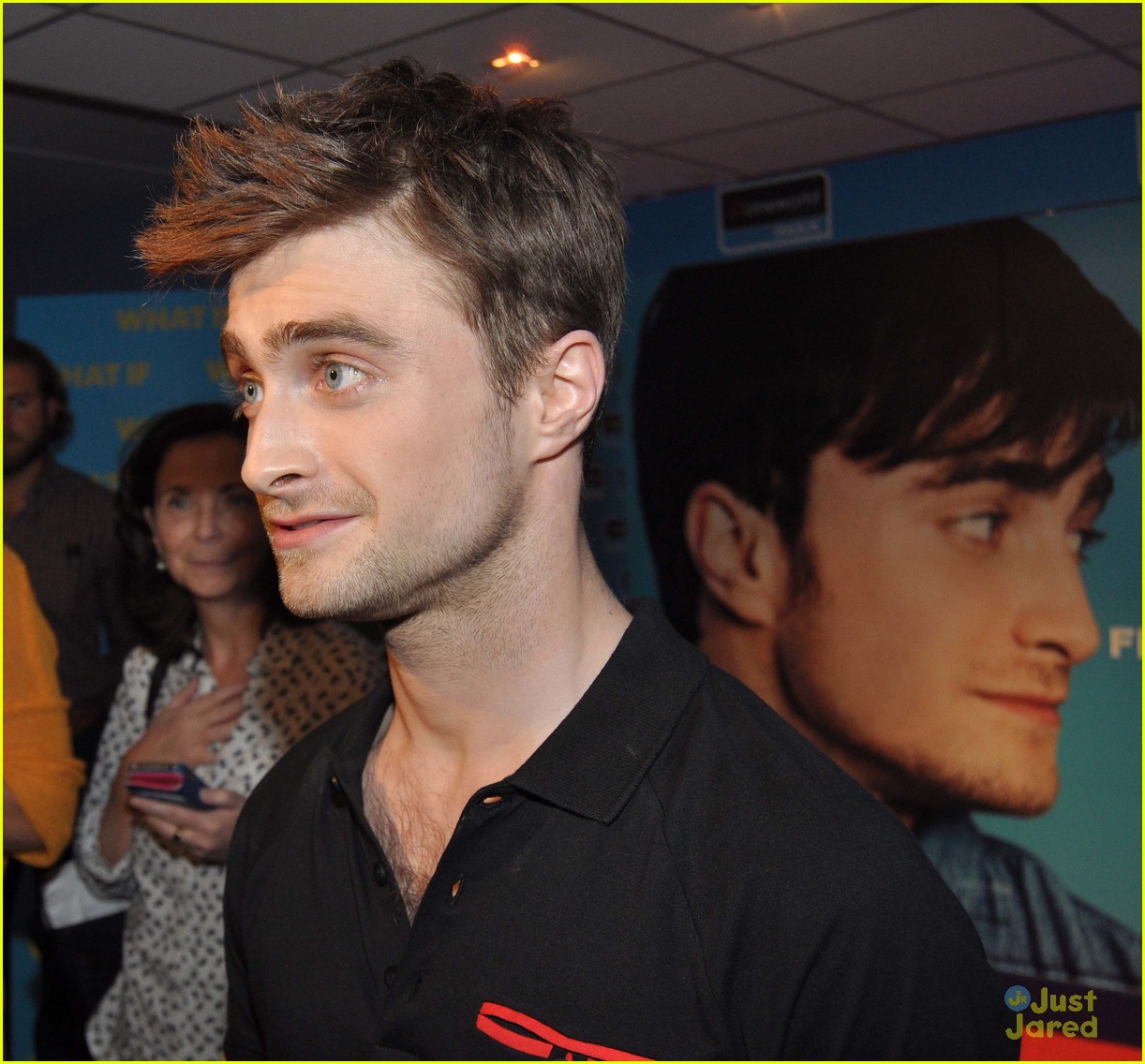 Full Sized Photo of daniel radcliffe pose with fans what if dublin 26 ...