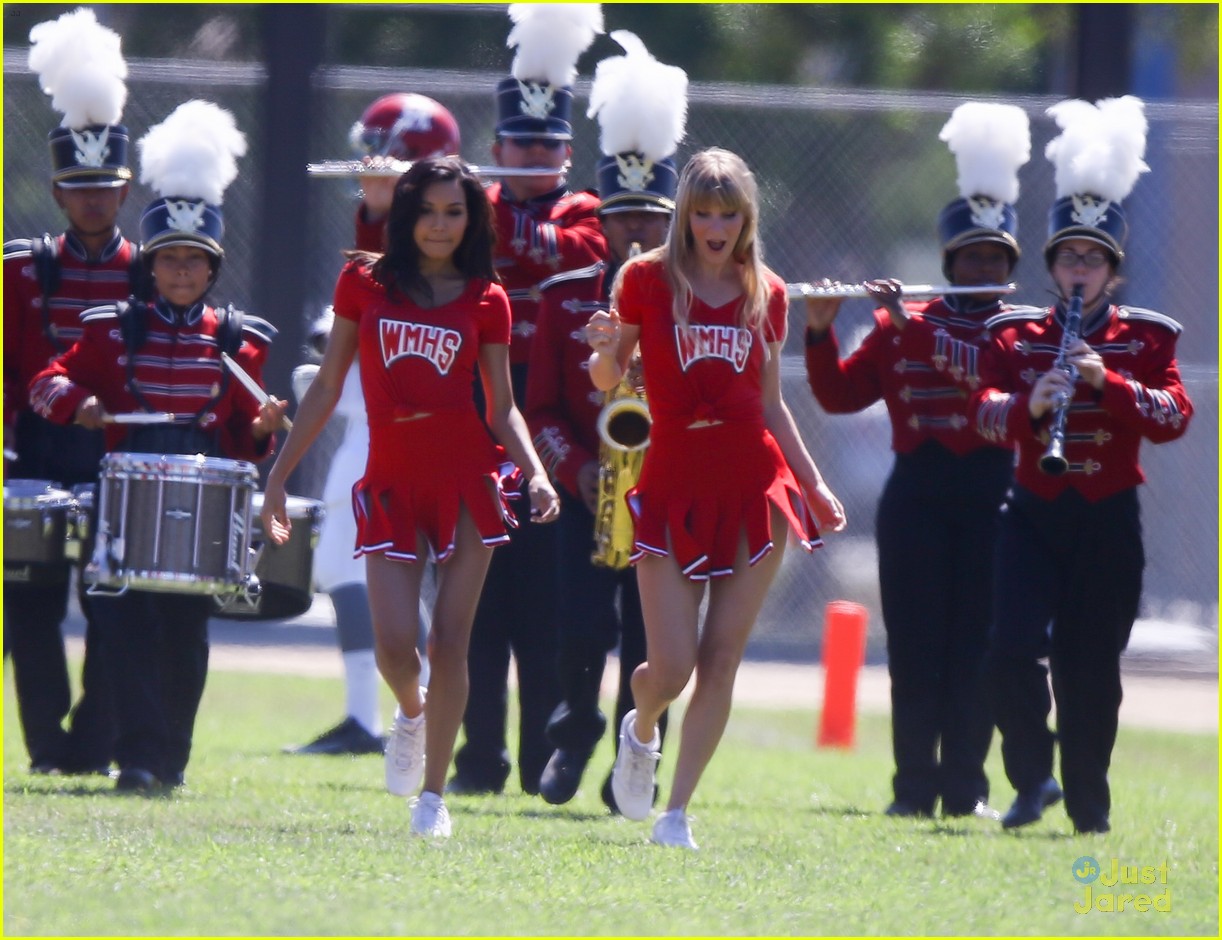 Glee's Naya Rivera, Heather Morris, & Dianna Agron Film Cheerleading ... Glee's Naya Rivera, Heather Morris, & Dianna Agron Film Cheerleading ...