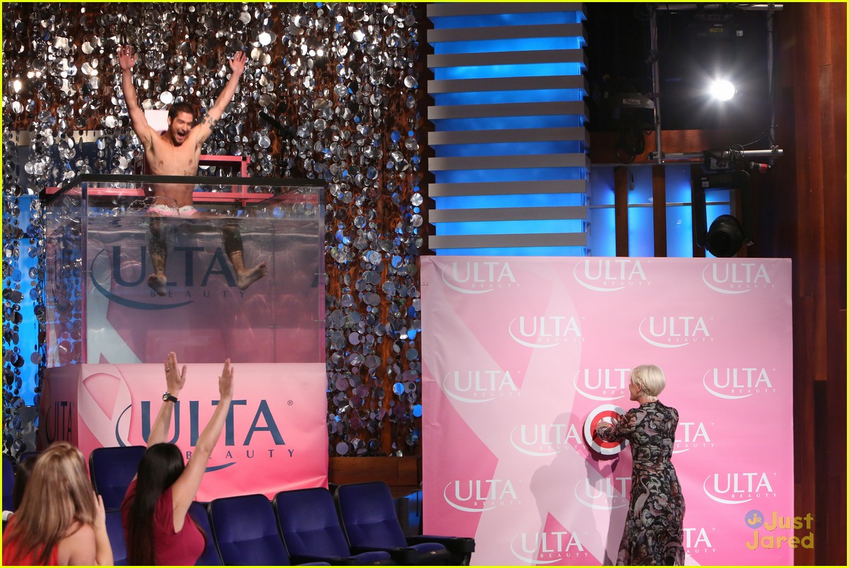 Full Sized Photo of tyler posey strips down to his underwear for ellen ...