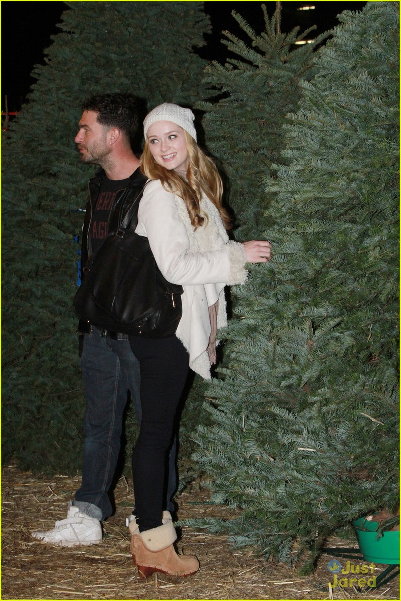 Greer Grammer Gets Help From Pierson Fode With Her Christmas Tree ...