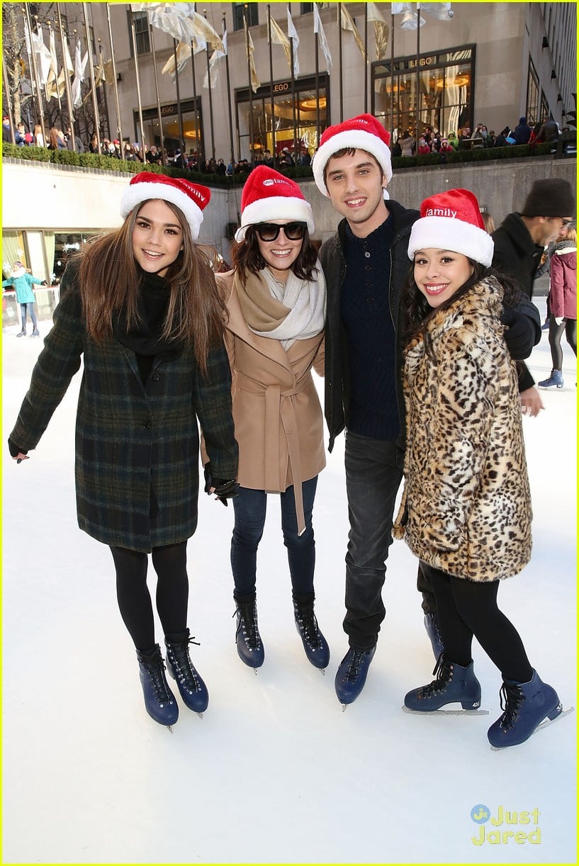 Lucy Hale & Italia Ricci Skate Into ABC Family's Winter Wonderland ...