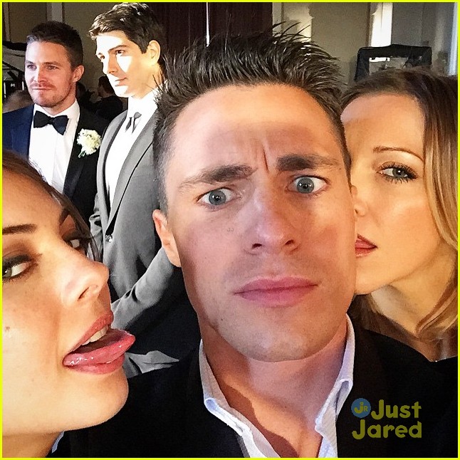 Colton Haynes Gets Piggyback Ride To 'Arrow' Set With Emily Bett Rickards | Photo 769180 - Photo ...