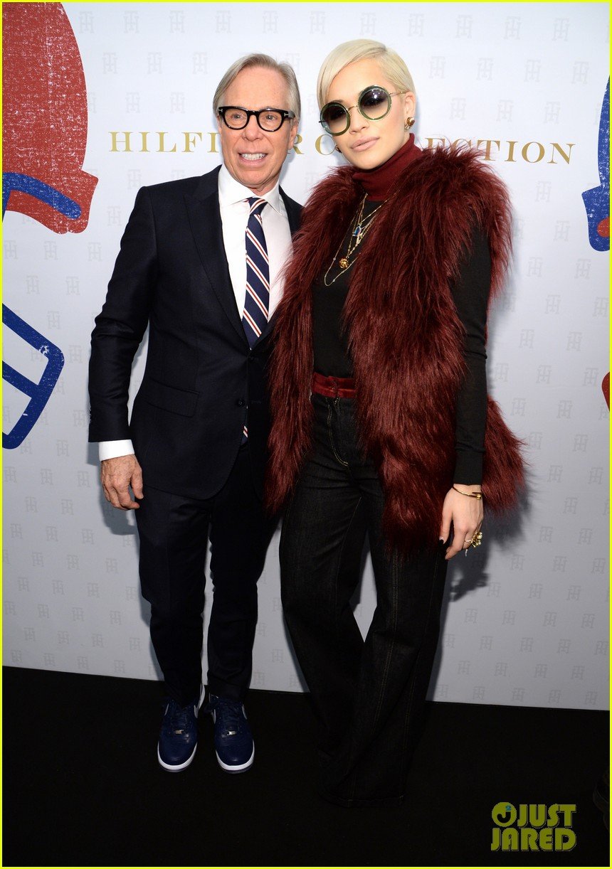 Full Sized Photo of rita ora ricky hilfiger support his father at tommy ...