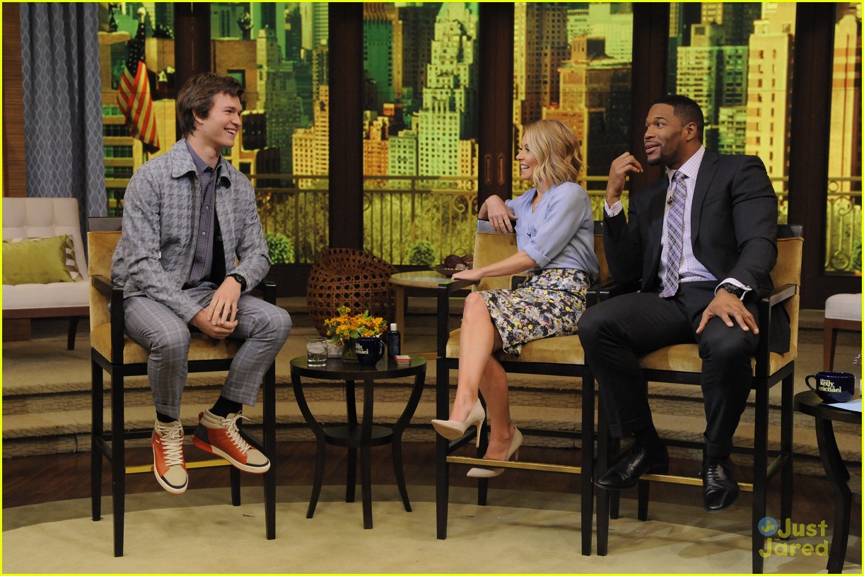 Ansel Elgort Talks About His Stellar Basketball Skills on 'Kelly ...