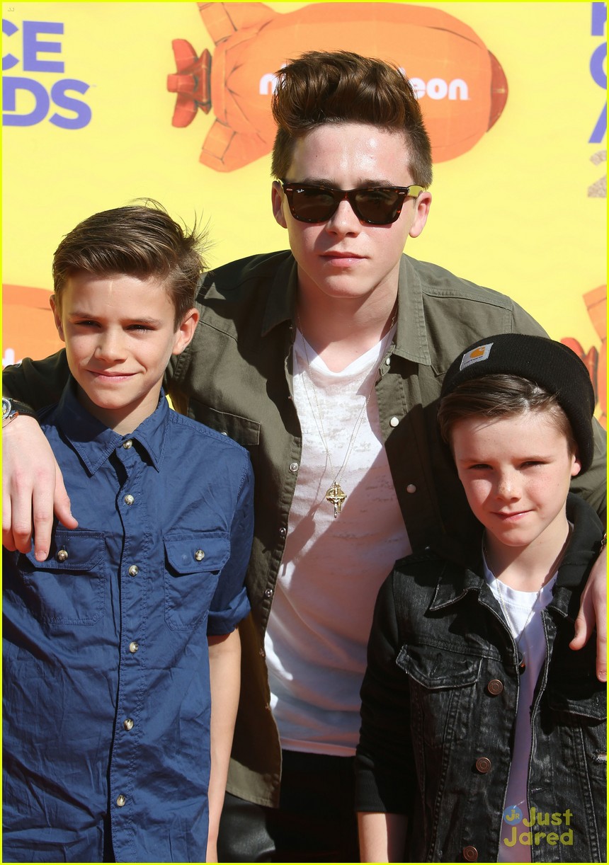 Brooklyn Beckham Brings His Brothers to Kids' Choice Awards 2015 ...