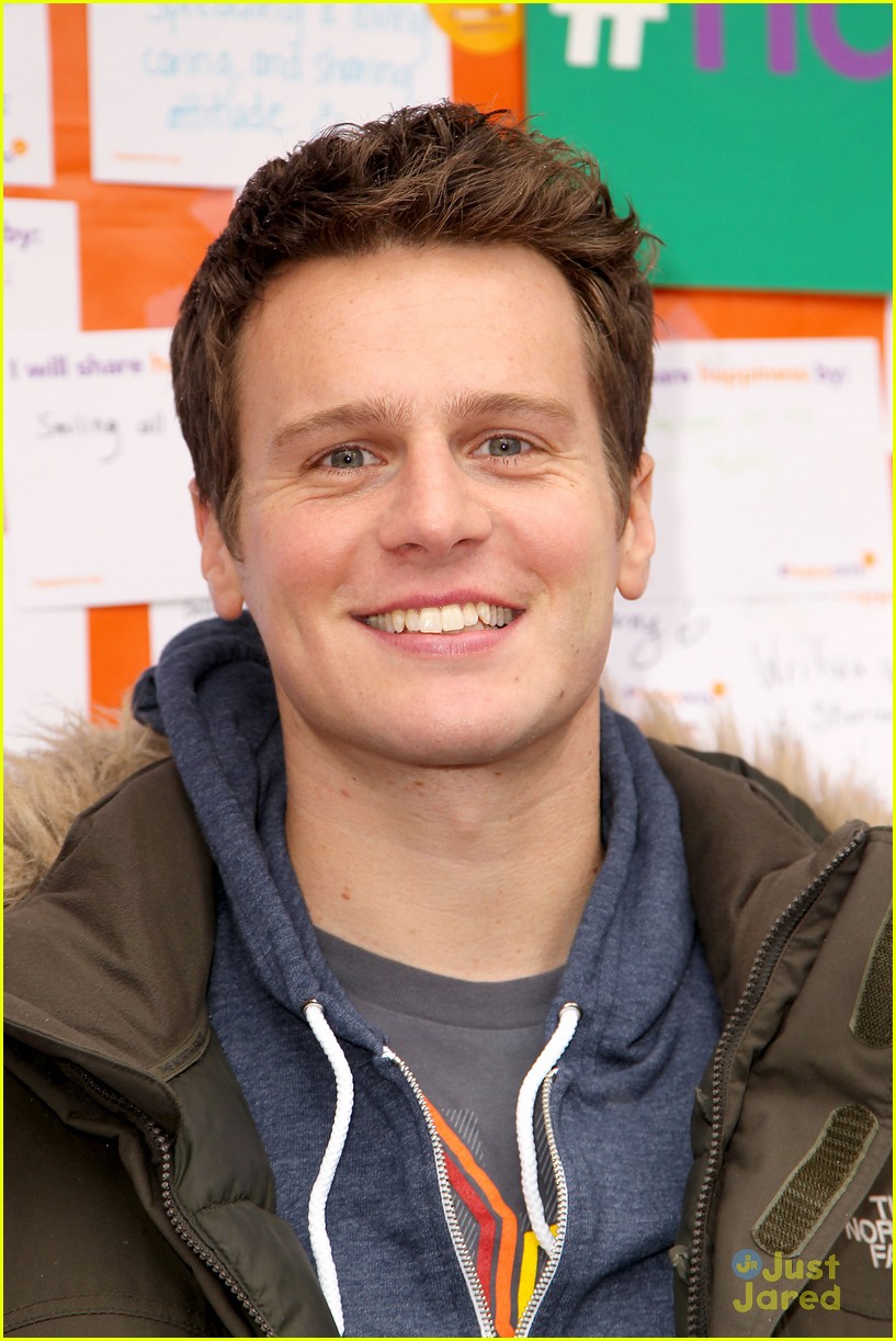 Full Sized Photo of jonathan groff happiness wall opening nyc 01 ...