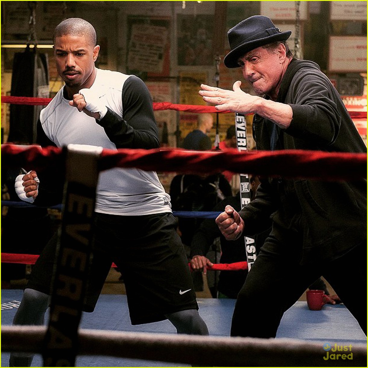 Full Sized Photo of michael b jordan sylvester stallone train creed ...