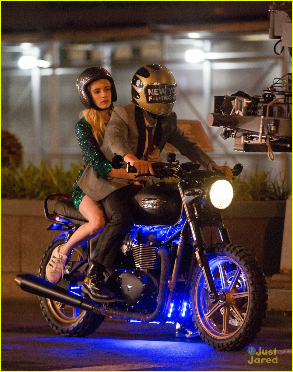 Full Sized Photo of emma roberts has nerve to take motorcycle ride 21 ...
