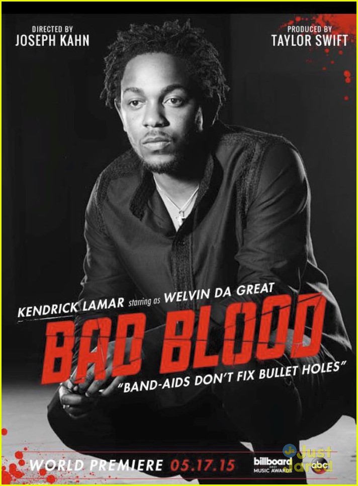 Full Sized Photo of kendrick lamar joins taylor swifts bad blood video ...