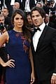 Ian Somerhalder Helps Nikki Reed With Her Dress On Cannes Red Carpet ...